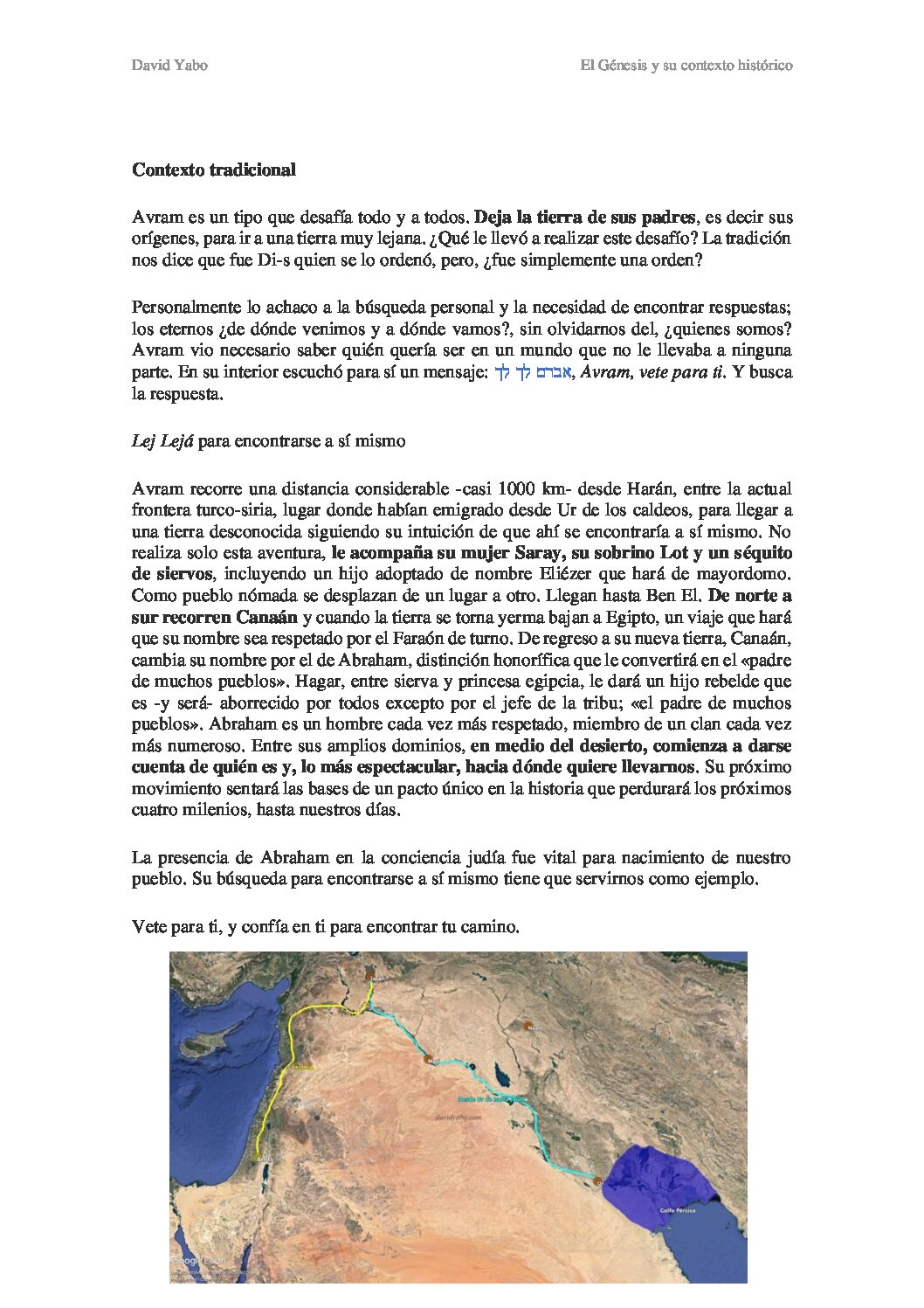 El Genesis y su contexto historico – David Yabo | Web Oficial